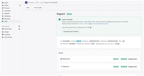 migrate blog posts and pages from wordpress to shopify matrixify app