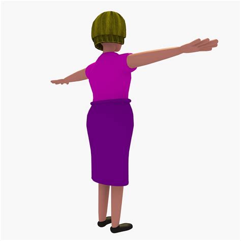 데이지 만화 여자 3d 모델 10 Fbx Dae C4d 3ds Free3d