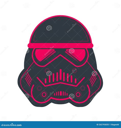 Storm Trooper Helmet Vector Illustration Editorial Image Illustration