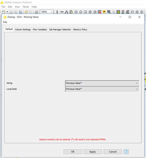 extract date from text and repeat the date above in the column knime