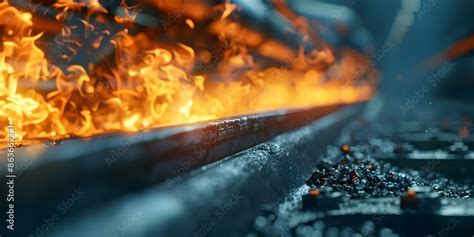 Visualizing The Chemical Process Of Combustion In A Dynamic 3d Illustration Concept Chemical