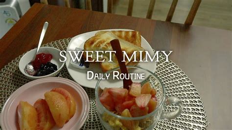 【일상vlog】주말 집밥먹기 더운 여름 복숭아브런치 해먹고 계란빵 양파볶음비빔밥 해먹는 브이로그 Sweetmimy Youtube