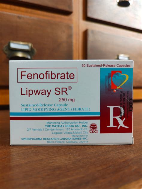Fenofibrate Lipway Sr 250mg Capsule Meds For All