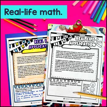Adding And Subtracting Integers Guided Notes Doodles Counters Number Line