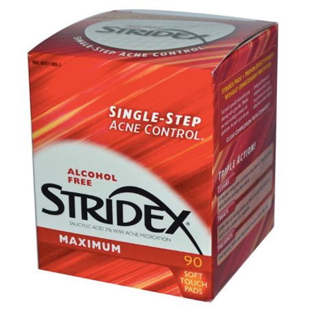Stridex Acne Pads Maximum Strength 90 Pads Beauty And Personal Care