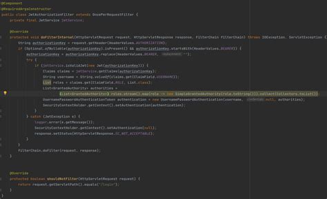 Простой сервис аутентификации и авторизации по Jwt на основе фильтров Springsecurity Хабр