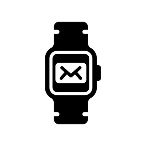 Premium Vector Smartwatch Message Icon