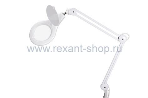 Rexant Лупа на струбцине круглая настольная 5Х с подсветкой 108 LED 31-0503