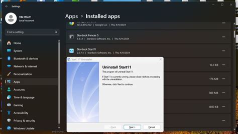 Start11 207 Uninstall Failed Forum Post By Clock75