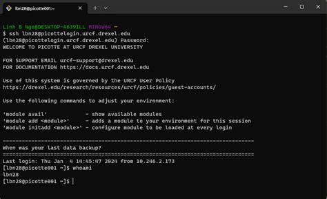 accessing picotte — university research computing facility workshops