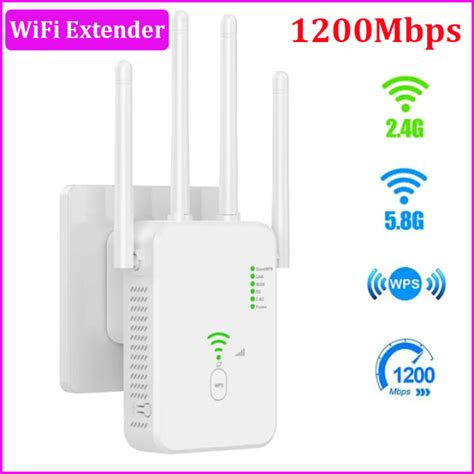 Wifi Repeater Wifi Extender Amplifier Wireless 1200mbps Wi Fi Signal Repeater Dual Band 2 4g 5g
