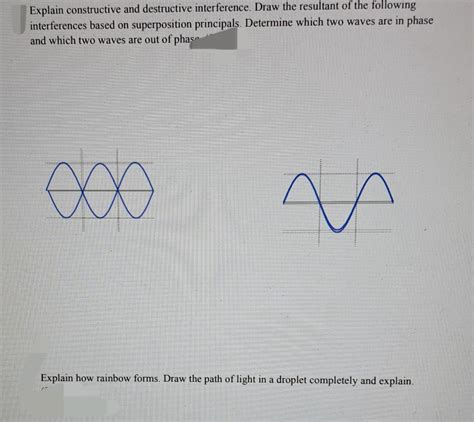 Solved Explain Constructive And Destructive Interference