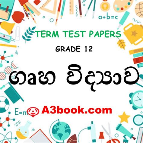 12 වසර ගෘහ විද්‍යාව 2019 දෙවන වාර පරීක්ෂණය වයඹ පළාත් අධ්‍යාපන දෙපාර්තමේන්තුව A3book