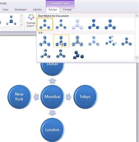 Apply SmartArt Styles In PowerPoint 2010 PowerPoint Tutorials