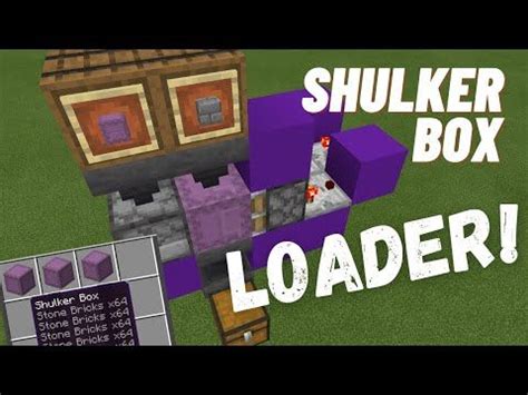 Easy Shulker Box Loader Tutorial Minecraft Bedrock YouTube Minecraft Tutorial Box
