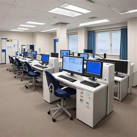 Photo Automation Semiconductor Manufacturing With Robotic Arms In Factory Generated By Ai