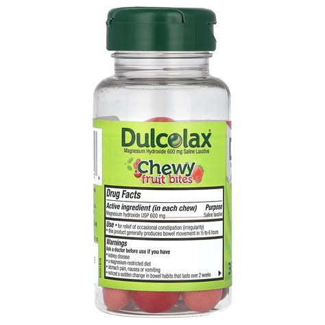 Dulcolax Chewy Fruit Bites Cherry Berry 30 Chewable Bites