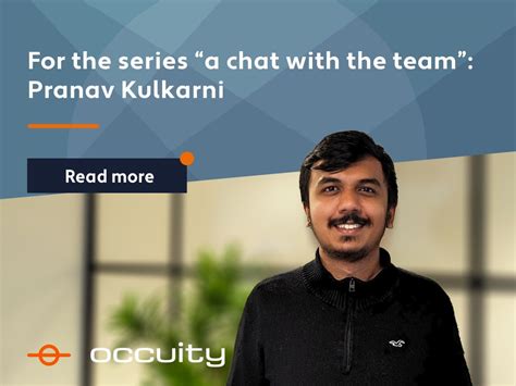 Occuity On Linkedin Occuity Recently Welcomed Pranav Kulkarni As A