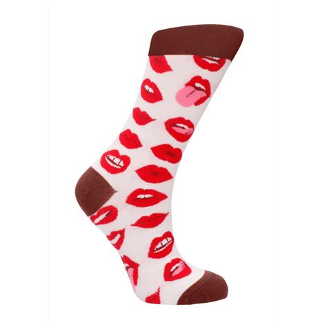 Lip Love Sexy Socks Size 36 To 41 Pleasurable