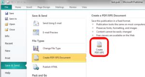 How To Convert Microsoft Publisher Files To Pdf
