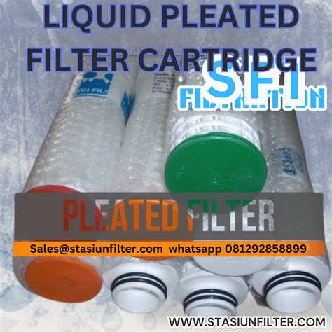 Offshore Liquid Pleated Filter Cartridge Stasiun Filter Indonesia