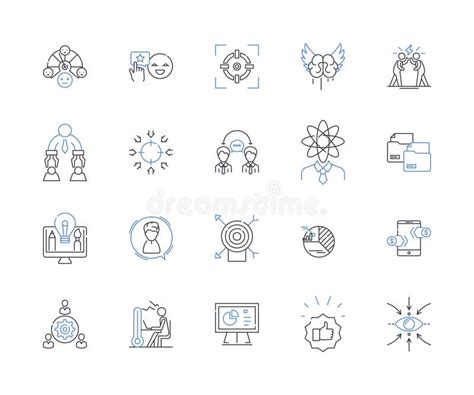 Professional Alliance Line Icons Collection Partnership Collaboration Nerk Synergy