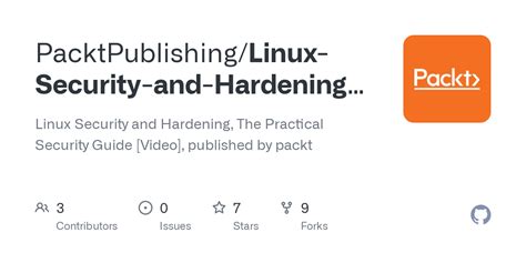 Github Packtpublishinglinux Security And Hardening The Practical