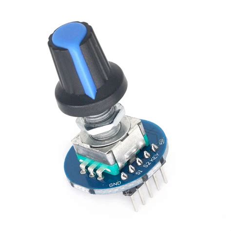 Digital Rotary Encoder Module Rotary Potentiometer With Knob Cap रोटरी
