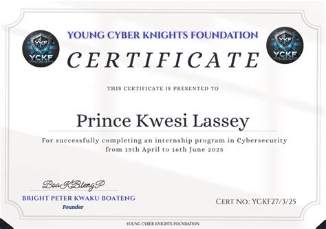 Linkedin Cybersecurity Ethicalhacking Internship Prince Lassey 63 Comments
