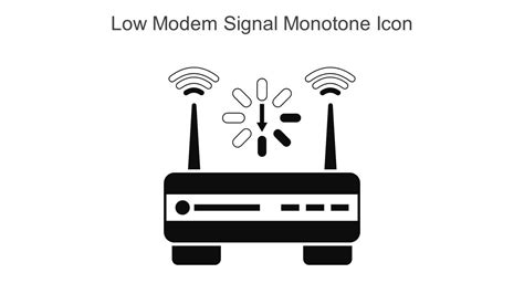Low Modem Signal Monotone Icon In Powerpoint Pptx Png And Editable Eps Format Ppt Presentation