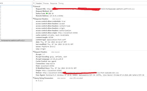 Php Proxy Woff Font Using Fpassthru Stack Overflow