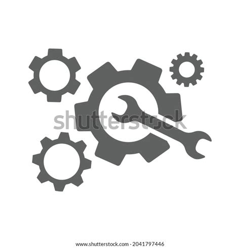 Setting Setup Configuration Optimization Icon Gray Stock Vector Royalty Free 2041797446