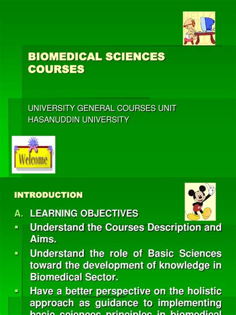 Biomedical Sciences Courses University General Courses Unit Hasanuddin