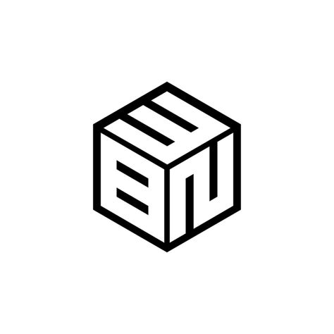 Diseño Del Logotipo De La Letra Bnw En La Ilustración Logotipo