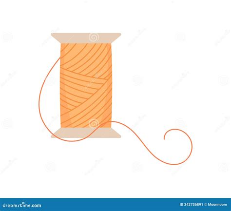 Thread Spool Set Cartoon Vector Illustration 329722176