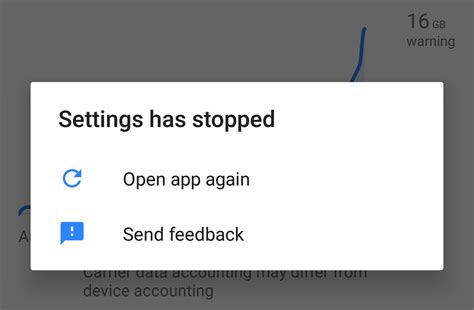 Android Oreo Settings App Crashes For Some When Viewing Wi Fi Or Mobile Data Usage