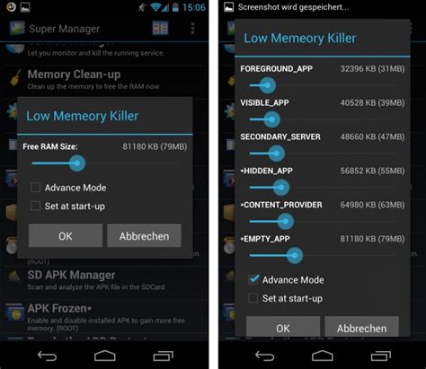 Tipp Den „low Memory Killer“ Manuell Konfigurieren