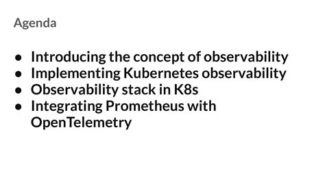 implementing observability for kubernetes speaker deck