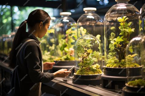 Premium Ai Image Hitech Laboratory Producing Bioplastics In A