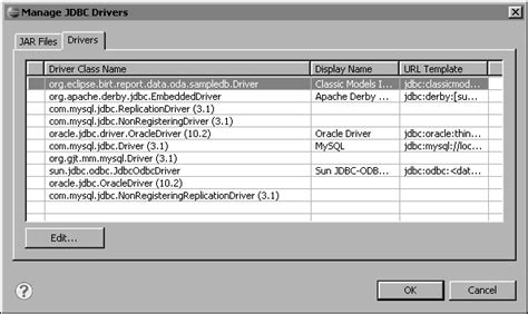 Eclipse BIRT Report Developer Guide Galileo How To Add A JDBC Driver
