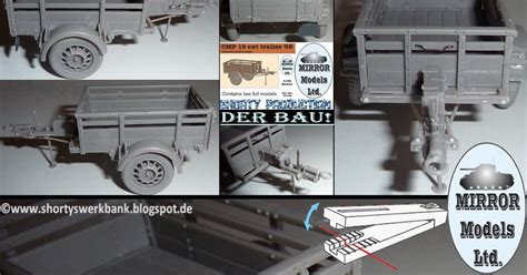 Shortys Werkbank Workbench Mirror Models 10 Cwt GS Trailer