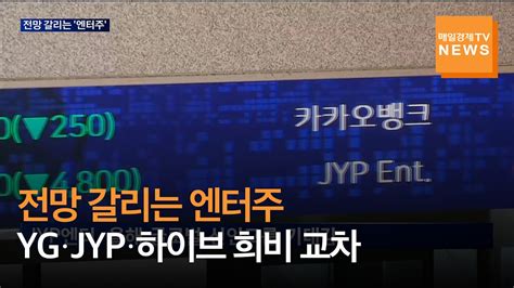 매일경제tv 뉴스 전망 갈리는 엔터주 Youtube