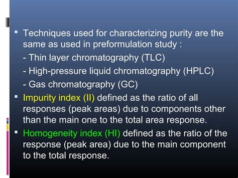 Preformulation Testing Of Solid Dosage Forms Ppt Chemistry Science Preformulation Testing Of Solid Dosage Forms Ppt Chemistry Science