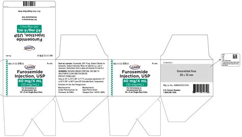 Dailymed Furosemide Furosemide Injection Solution