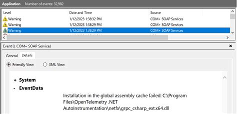 avoid benign gac warnings logged by install uninstall · issue 1984 · open telemetry