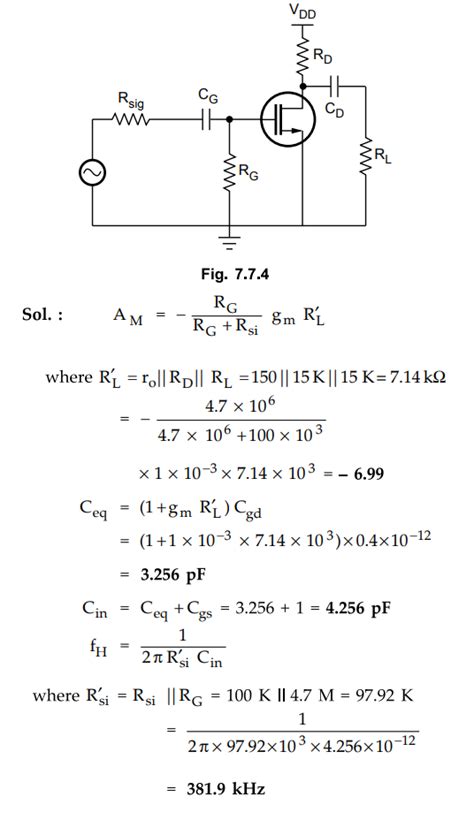 Frequency Response Of Cs Amplifier Solved Example Problems Mosfet Amplifier