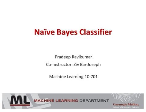 Pdf Naïve Bayes Classifier · Naïve Bayes Classifier 17 • Bayes Classifier With Additional
