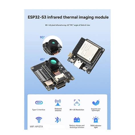 Esp32 S3 Wifi Infrared Thermal Imaging Module Esp32 Serial Wifi Rgb