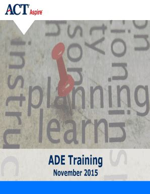 Fillable Online ADE Training Fax Email Print PdfFiller