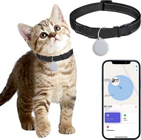 Cat Tracker Reflective Real Time Gps Tracker For Cats Collar No